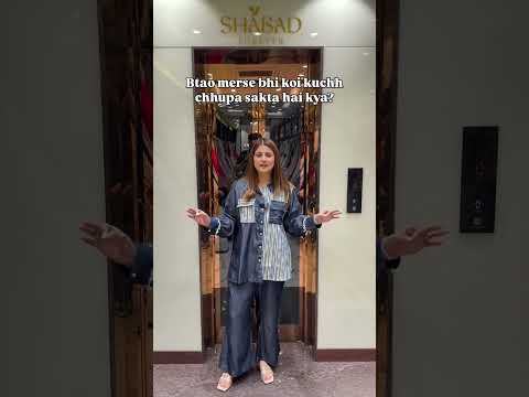 Denim fabric coordset