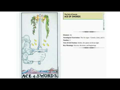 51th Card | Ace of Swords | Learn Tarot in hindi | The modern monk |