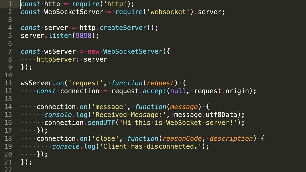 Node.js WebSocket Programming Tutorial with JavaScript