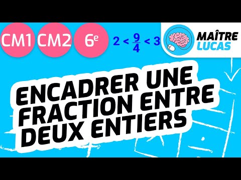 Encadrer une fraction entre deux entiers consécutifs CM1 - CM2 - 6ème Cycle 3 - Mathématiques Maths
