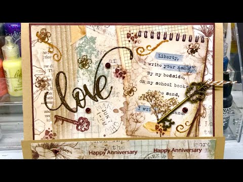 Card Challenge - Craft Roulette No. 271 - Matchbook Card, Collage Medium