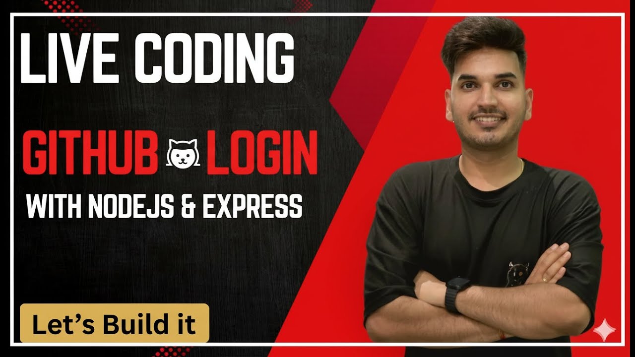 🔴 LIVE CODING: Let's implement GitHub login for the Linkhub app using Node.js and Express!