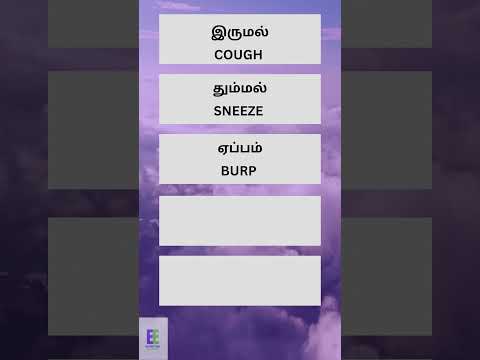 Body Parts - Part 6 | Human Bodily Noises | Learn English through Tamil | Expertise in English