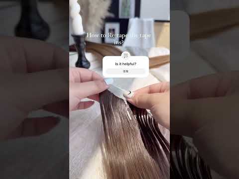 How to re-tape the Tape-in Hair? #hairtips #haireducation #hairsalon