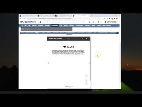 NetSuite PDF Preview-Demo