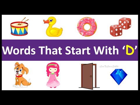 Words That Start With D |Words That Start With Letter D For Toddlers |Kids Learning Videos |D Words