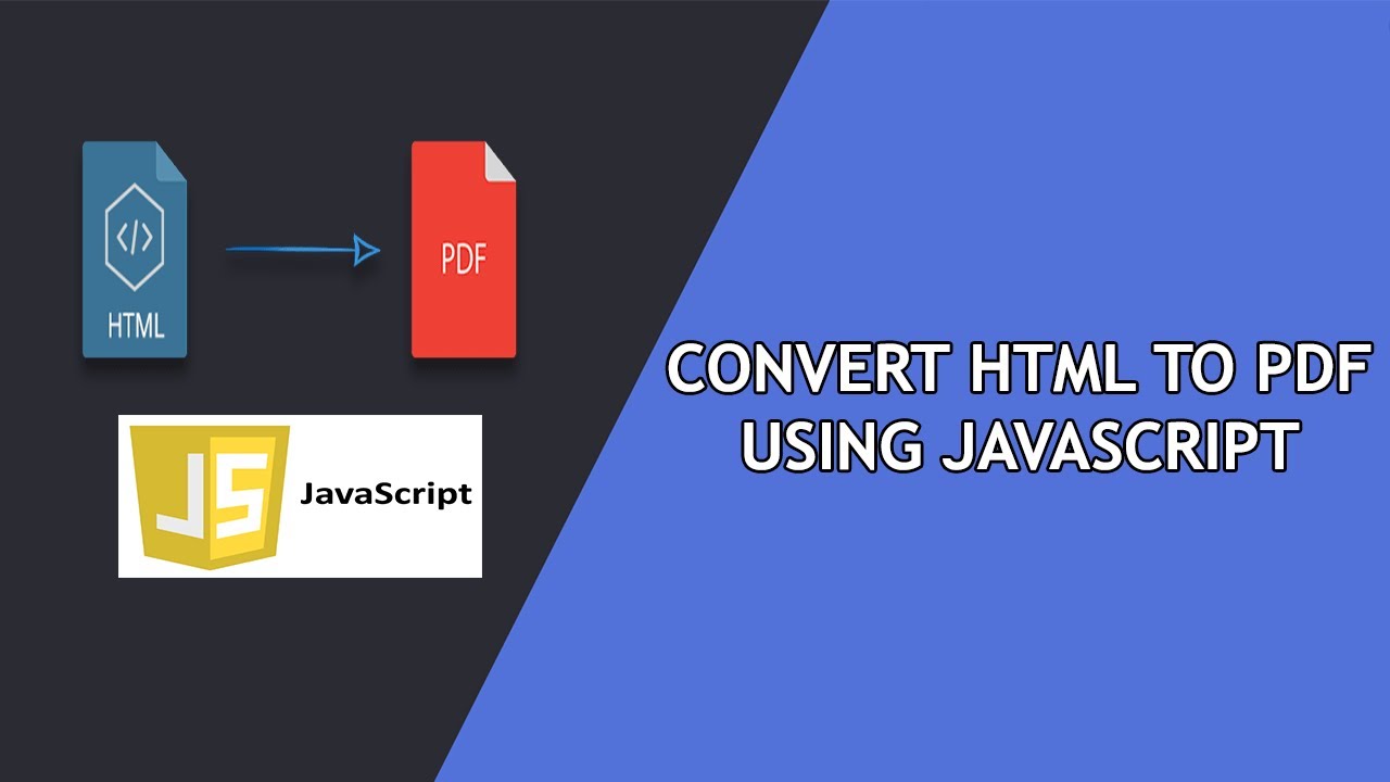 jsPDF Tutorial - Convert HTML to PDF using JavaScript HTML2PDF.js Library