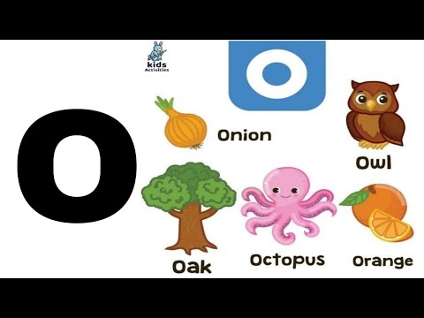 WORDS THAT START WITH Oo| 'O' Words | Phonics | LEARN LETTER O / Easy learning for kids