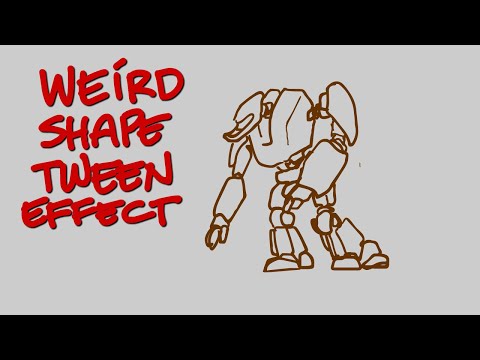 Shape tween weird results that kinda work | 2D Animation short