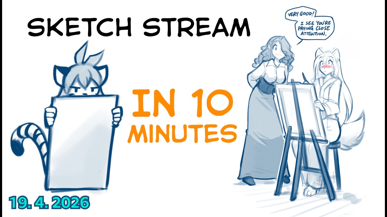 Twokinds - Sketch stream 19.4. 2026 in 10 minutes