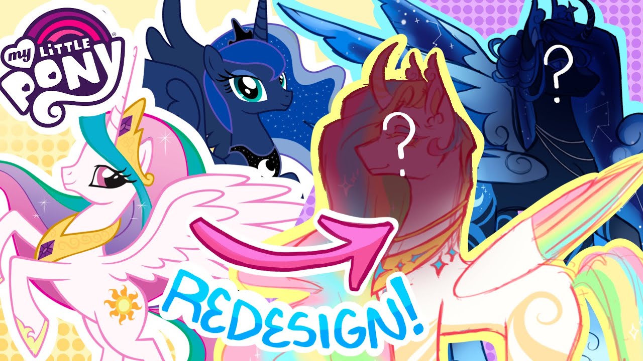 redesigning the my little pony princesses! ☆ || speedpaint + commentary