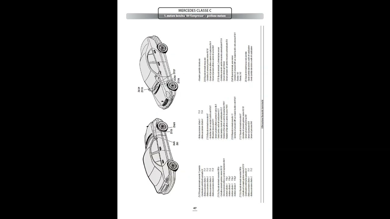 MERCEDES CLASSE C 203 (2000-2007) Manuale Officina PDF Italiano Scaricabile Download