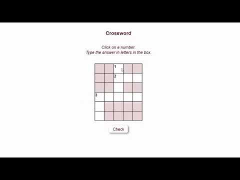 Hot Potatoes: Crossword