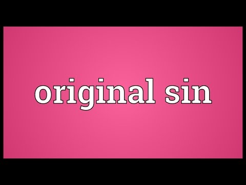 Original sin Meaning