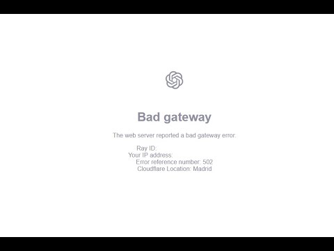 Fixing the Error Reference 502 - Bad Gateway