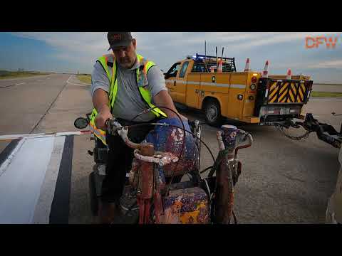 On the Job with DFW Airport's Sign & Marking Painting Team