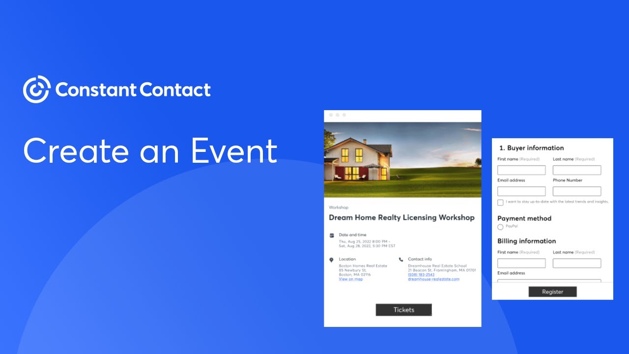 Create an event | Constant Contact