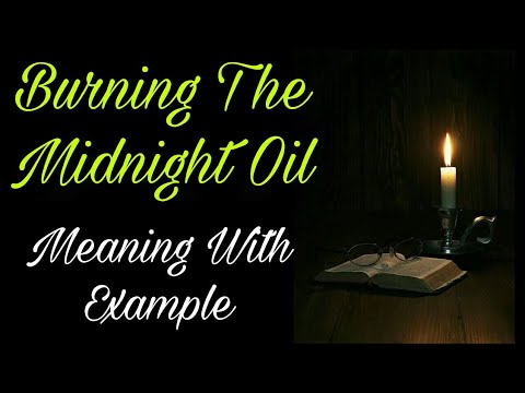 Burning The Midnight Oil | Idiom | Siddiqui Study point | Meaning Of - Burn The Midnight Oil