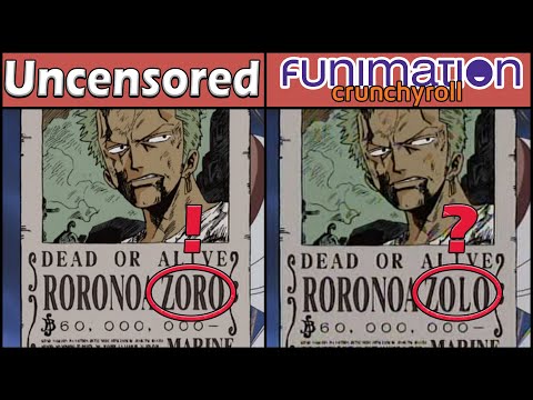 The COMPLETE Censorship of Funimation (Crunchyroll) One Piece