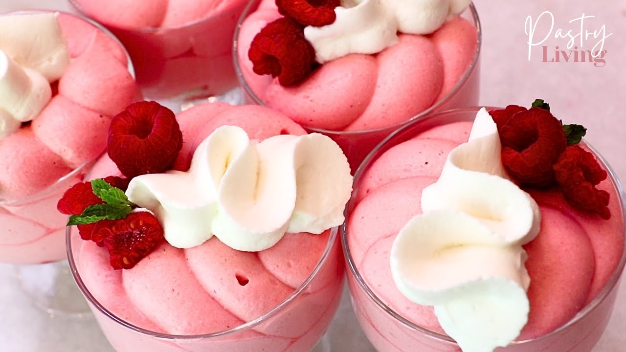 Best Raspberry Mousse Recipe | This airy mousse melts in your mouth!