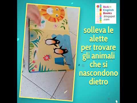 "Play Hide and Seek with Zebra", libro in inglese adatto da 1 a 3 anni