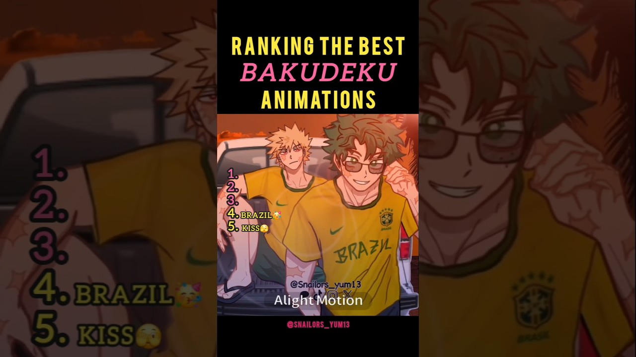 Ranking the BEST Bakudeku Animations 🌟💚