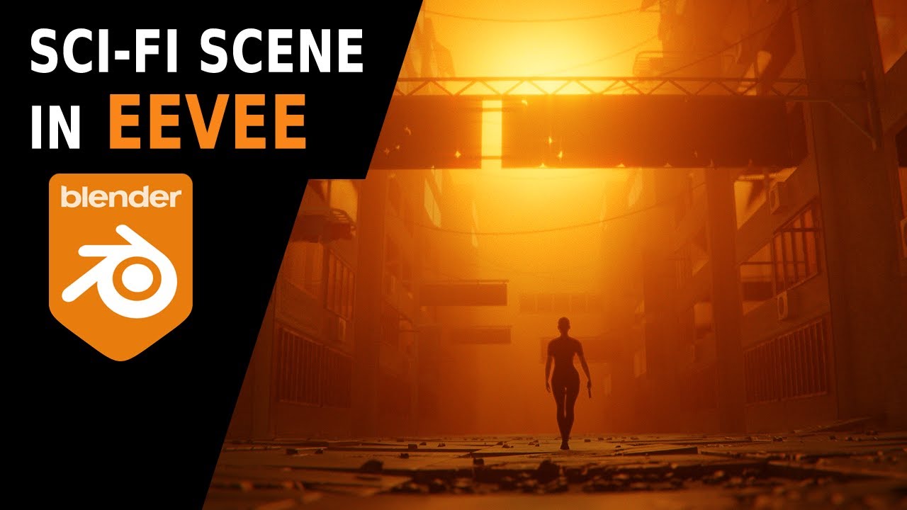 Sci-Fi Scene in Blender Eevee