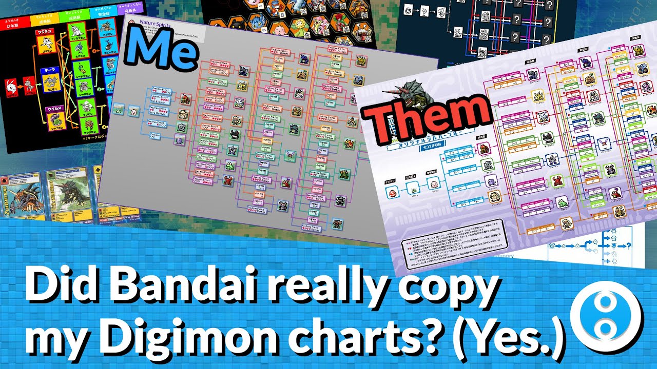 Bandai copied my design!? - Digimon Evolution Chart History
