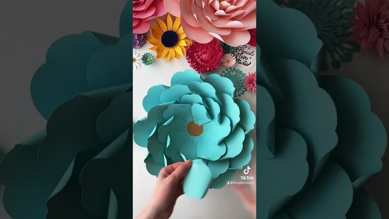 Giant Paper Flower, Graduation Day, DIY Craft, Spring Decor, Cricut Files, DIY Nursery Wall Decor