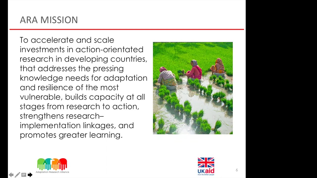 Overview of the Adaptation Research Alliance (ARA)