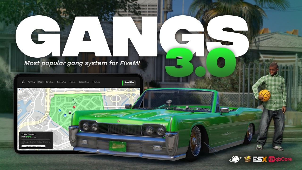 OP Gangs 3.0 - Most Popular Gang script for FiveM! [ESX/QB/QBOX]