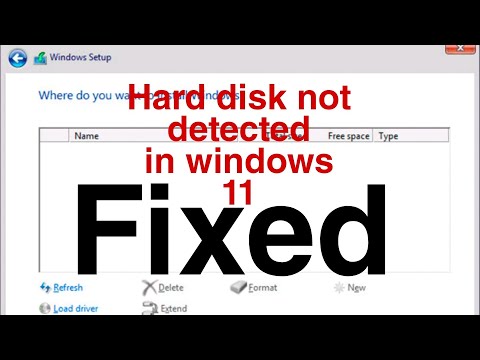 Harddisk not detected in windows 11 booting |Intel rapid storage technology driver