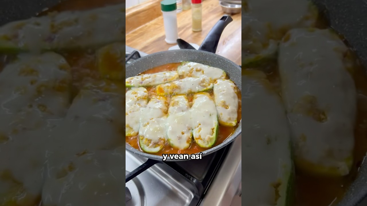 Calabacitas rellenas ☺️ #alacocinaconjacobina #cocina #recetasfaciles #calabacitas #queso #tocino