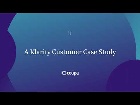 A Klarity Customer Case Study | Coupa