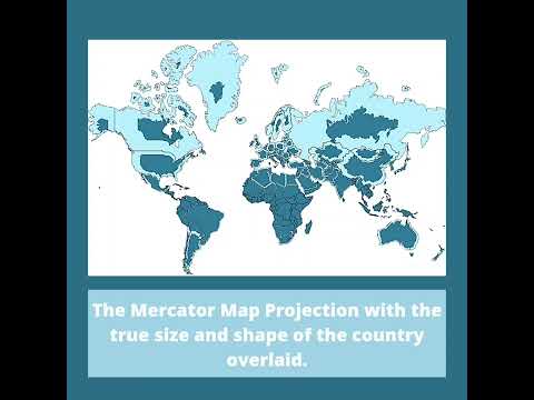 Real Country Size vs Mercator Map Projection | Overall General