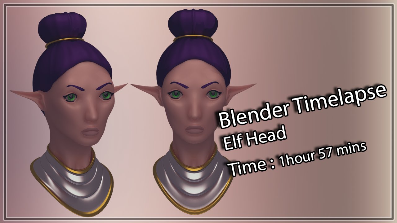 Blender Timelapse   Elf Head