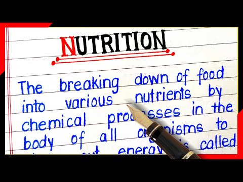 What is nutrition | Definition of nutrition | Types of nutrients | Nutrition lose kahate hai