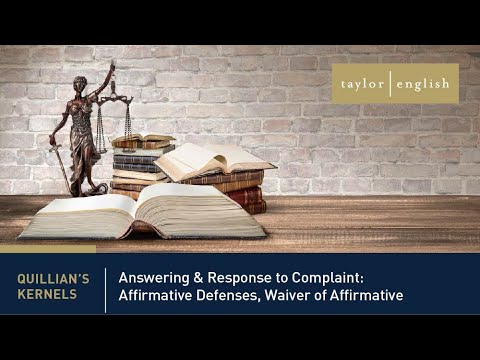 Litigation Fundamentals | Answering & Responding to a Complaint