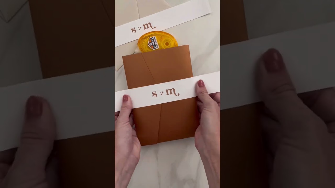 DIY Wedding Invitation Assembly