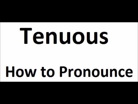 How to pronounce Tenuous||How to say Tenuous||Tenuous Pronunciation||ABDictionary