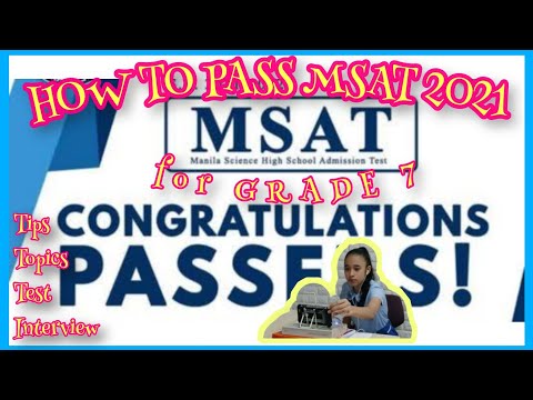 MSAT 2021 | MASCI ADMISSION TEST FOR GRADE7
