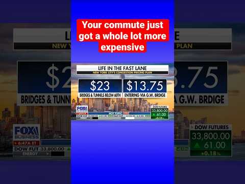 NYC gets green light to charge drivers a $23 flat congestion fee #shorts