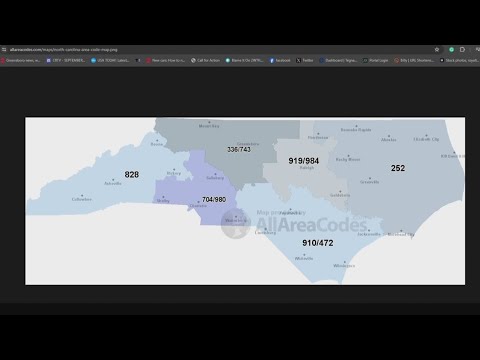 How did the area code start?