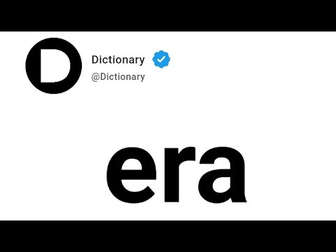 era Meaning In English