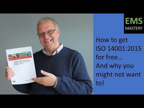 How to get ISO 14001:2015 for free... & why you might not want to!