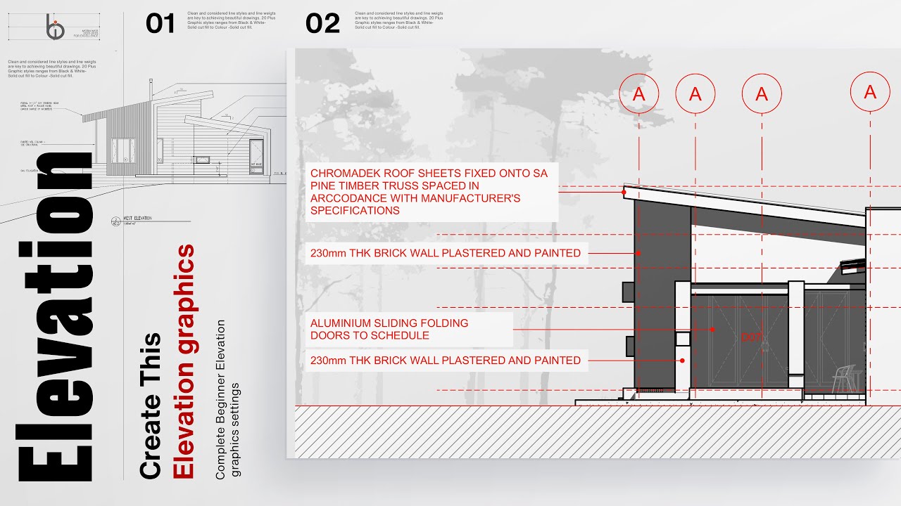 Create Elevation Drawings Graphics Styles | ArchiCAD Beginner Tutorial