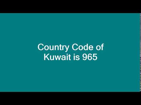 Country Code of Kuwait is 965