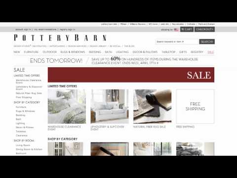 Pottery Barn Coupon Code 2013 - How to use Promo Codes and Coupons for PotteryBarn.com