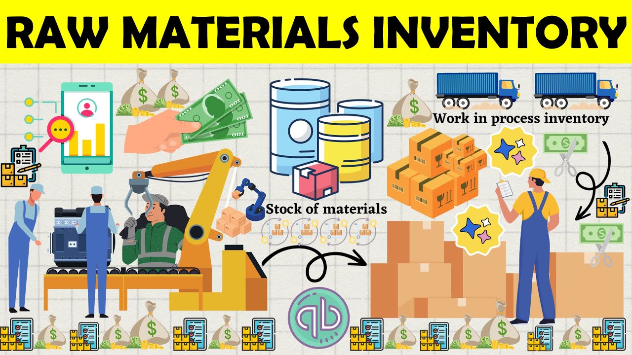 Raw Materials Inventory in Cost Accounting - Definition, Formula, Concept, Turnover and Examples.