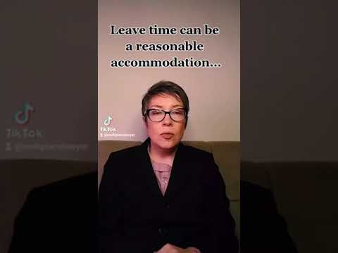 Leave time can be a reasonable accommodation... sometimes!